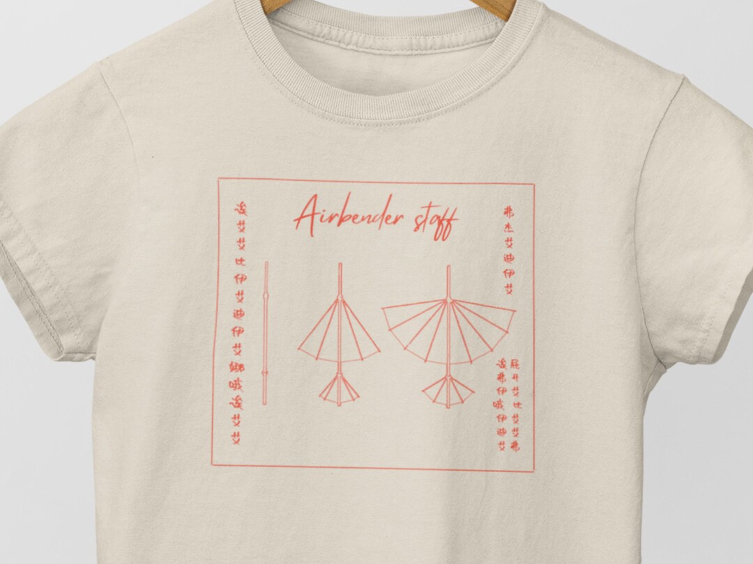 Airbender Staff Avatar Scroll T-shirt Avatar De Last Airbender T-shirt ...