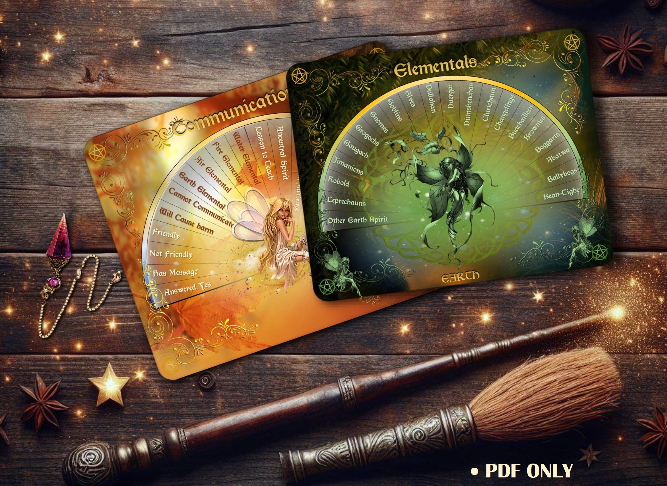 Angels & Elementals Dowsing Charts - Etsy