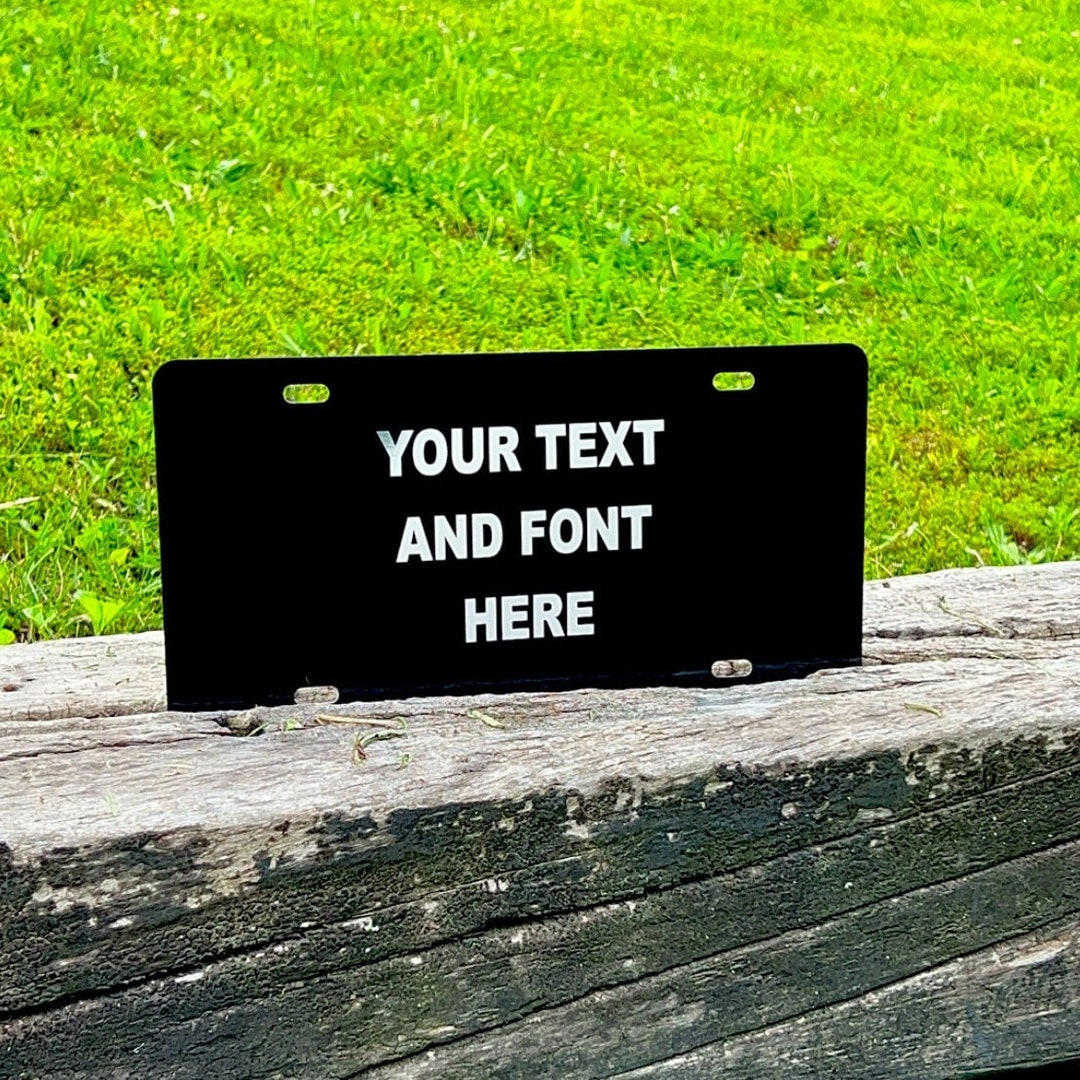 Custom Engraved Personalized License Plate for Car Personlize Your Name ...