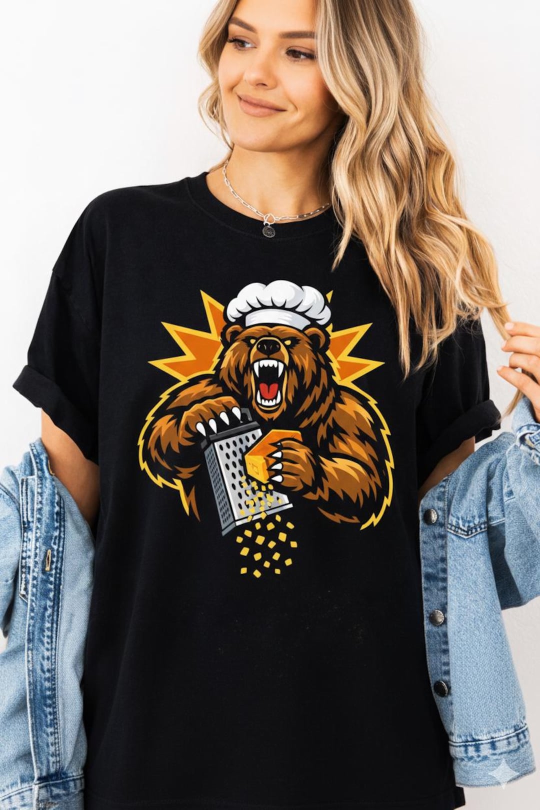 Funny Angry Bear Grating Cheese Grater Hater PNG: Bear Illustration ...
