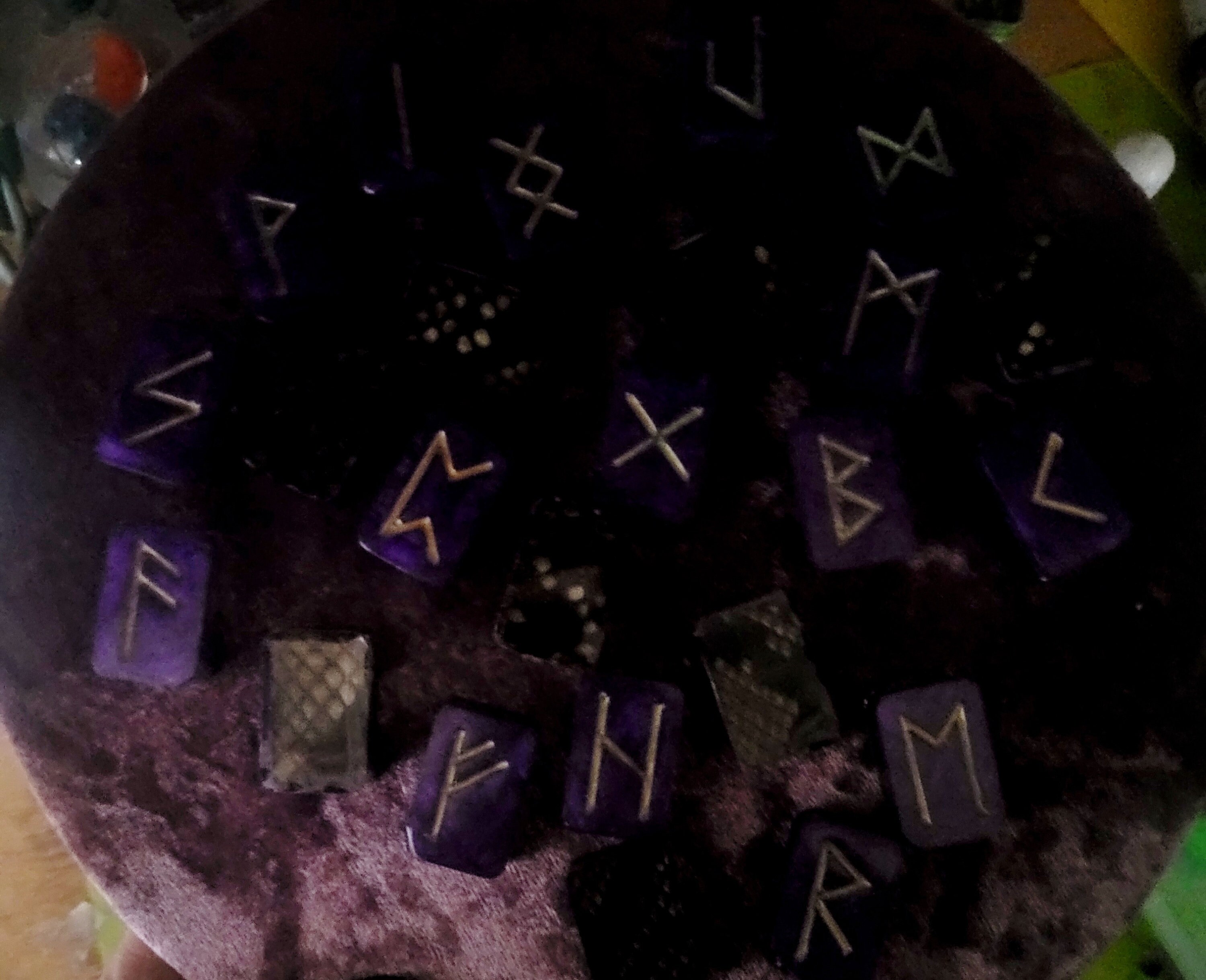 Glow in the Dark Snake Skin Runes Divination , Tarot & Witchcraft ...