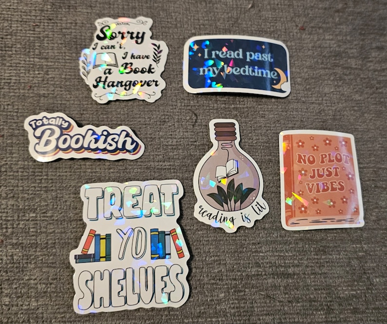 Reading is Lit Book Lovers Stickers Cute Gift Idea Bookworm Stickers ...