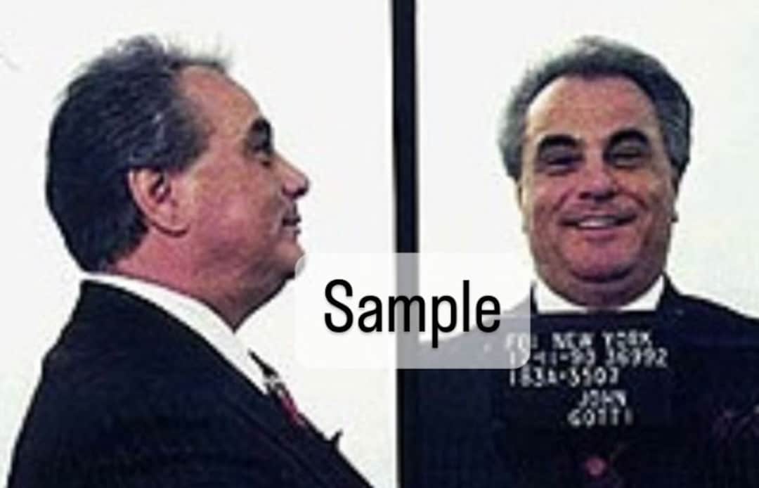 John Gotti MOBSTER MUGSHOT, Gambino Crime Family Boss, Real Life ...