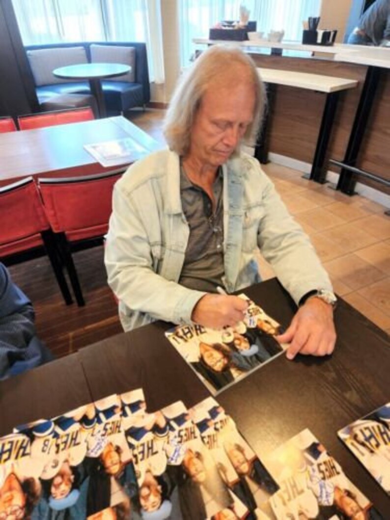 Slap Shot Movie Poster, Vintage Photo MULTI-AUTOGRAPHED & INSCRIBED by the Hanson Brothers: Jeff ...
