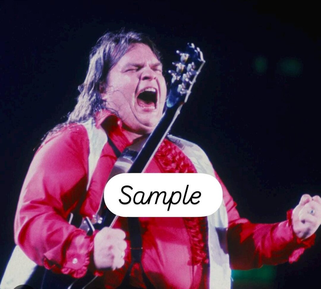 MEAT LOAF Portrait Photo Print, Singer Songwriter, Rocky Horror Picture ...
