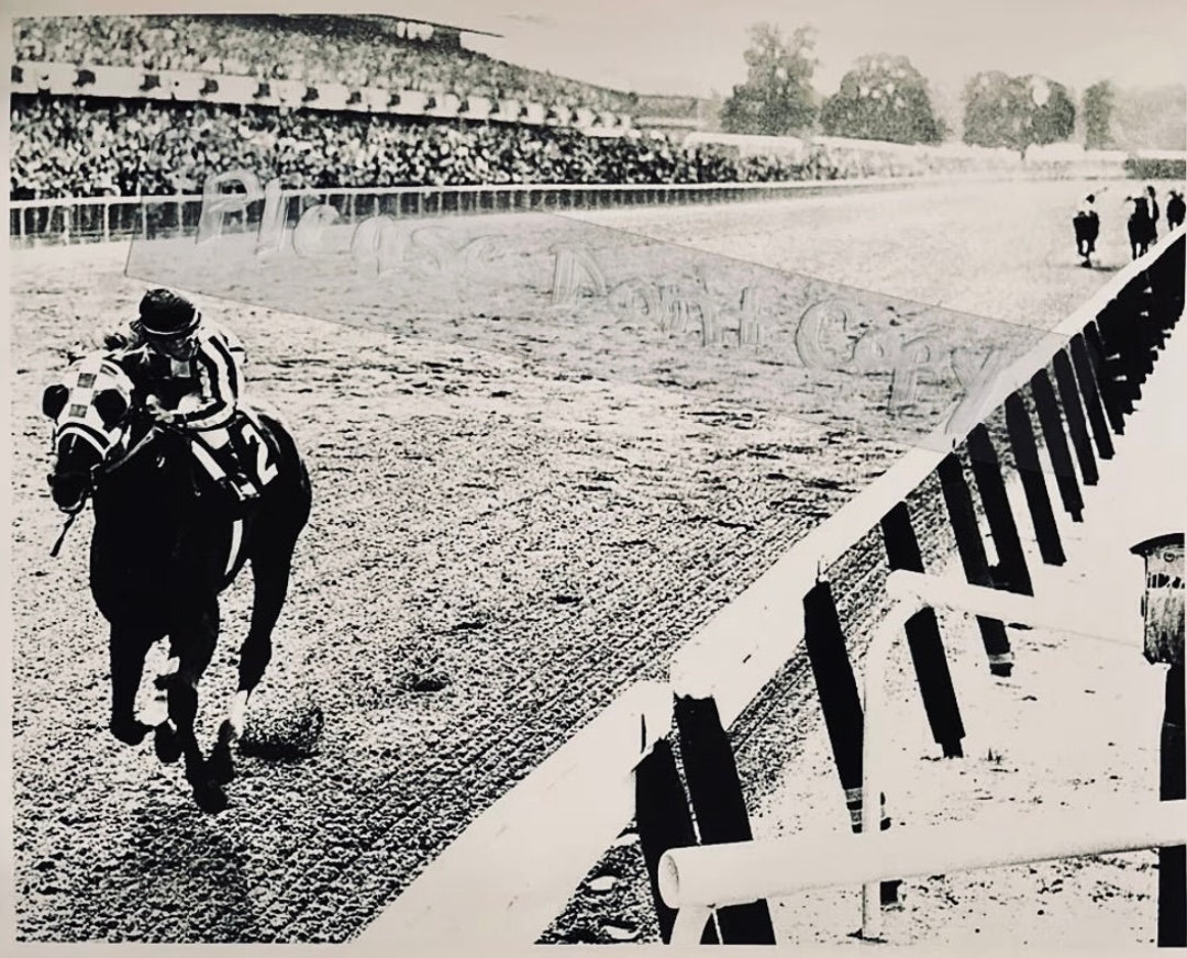 SECRETARIAT VINTAGE Poster, World's Best Racehorse, Triple Crown Winner ...