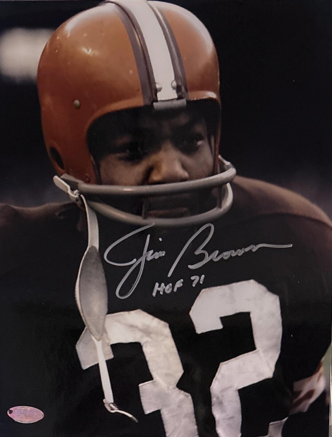 Jim Brown Signed Autographed W/ hall of Fame 1971 Inscription ...