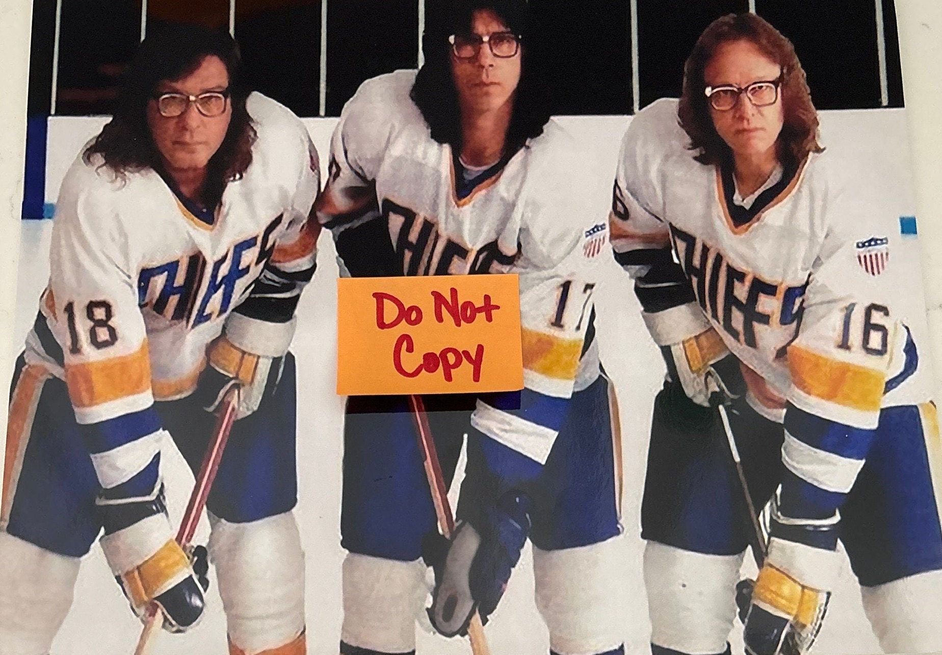 Slap Shot 1977 VINTAGE Movie Poster Photograph Print Featuring the 3 Hanson Brothers, Jeff ...