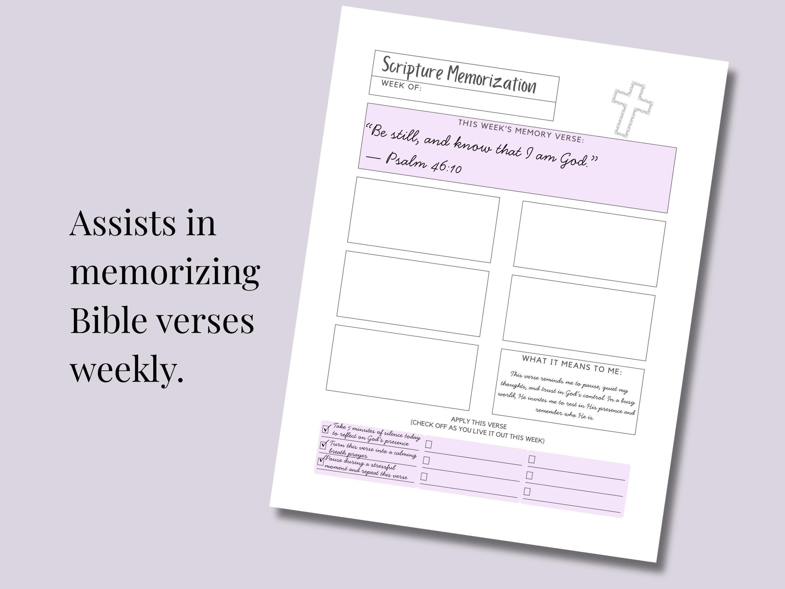 Christian Faith Planner Printables – 8 Pages in Lilac + Greyscale ...