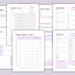 Christian Faith Planner Printables – 8 Pages in Lilac + Greyscale ...