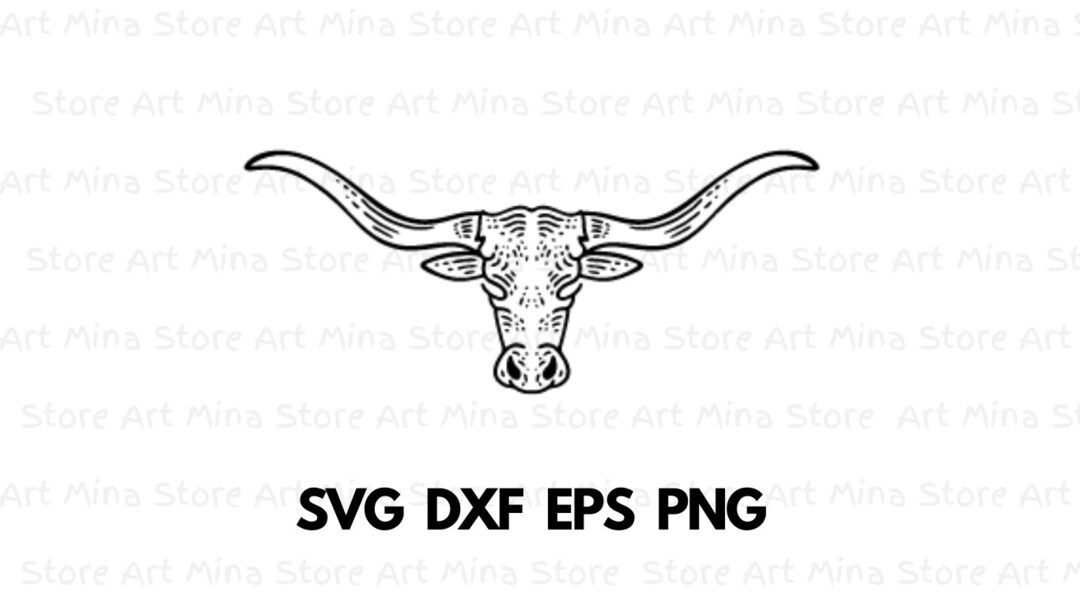 Texas Bold Head Instant Download SVG, PNG, EPS, Dxf, Jpg Digital ...