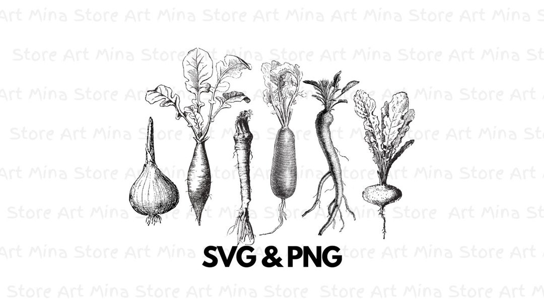 Vegetable Gardening SVG & PNG - Etsy