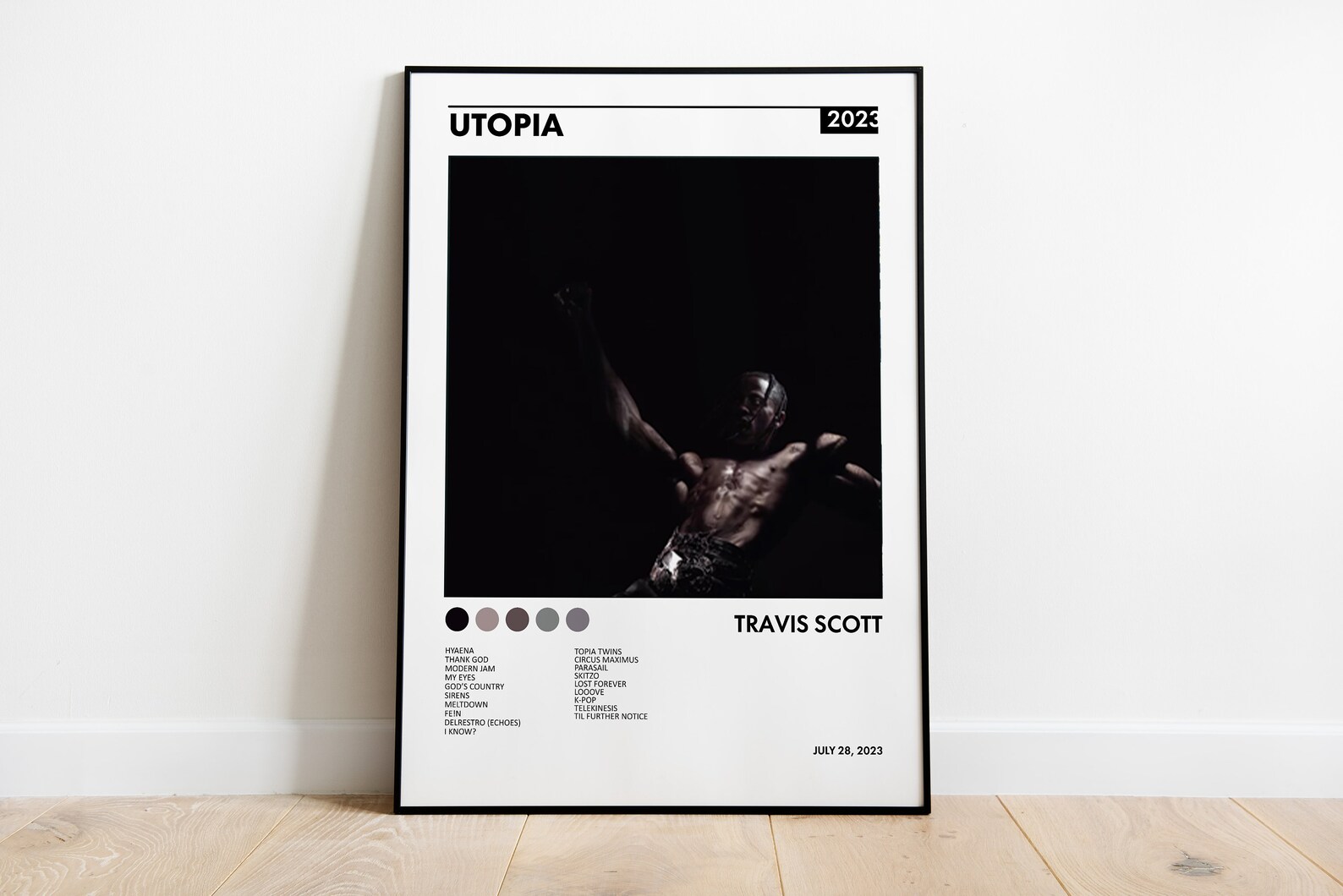 Travis Scott Poster Set of 3 Album Poster Astroworld UTOPIA Rodeo ...