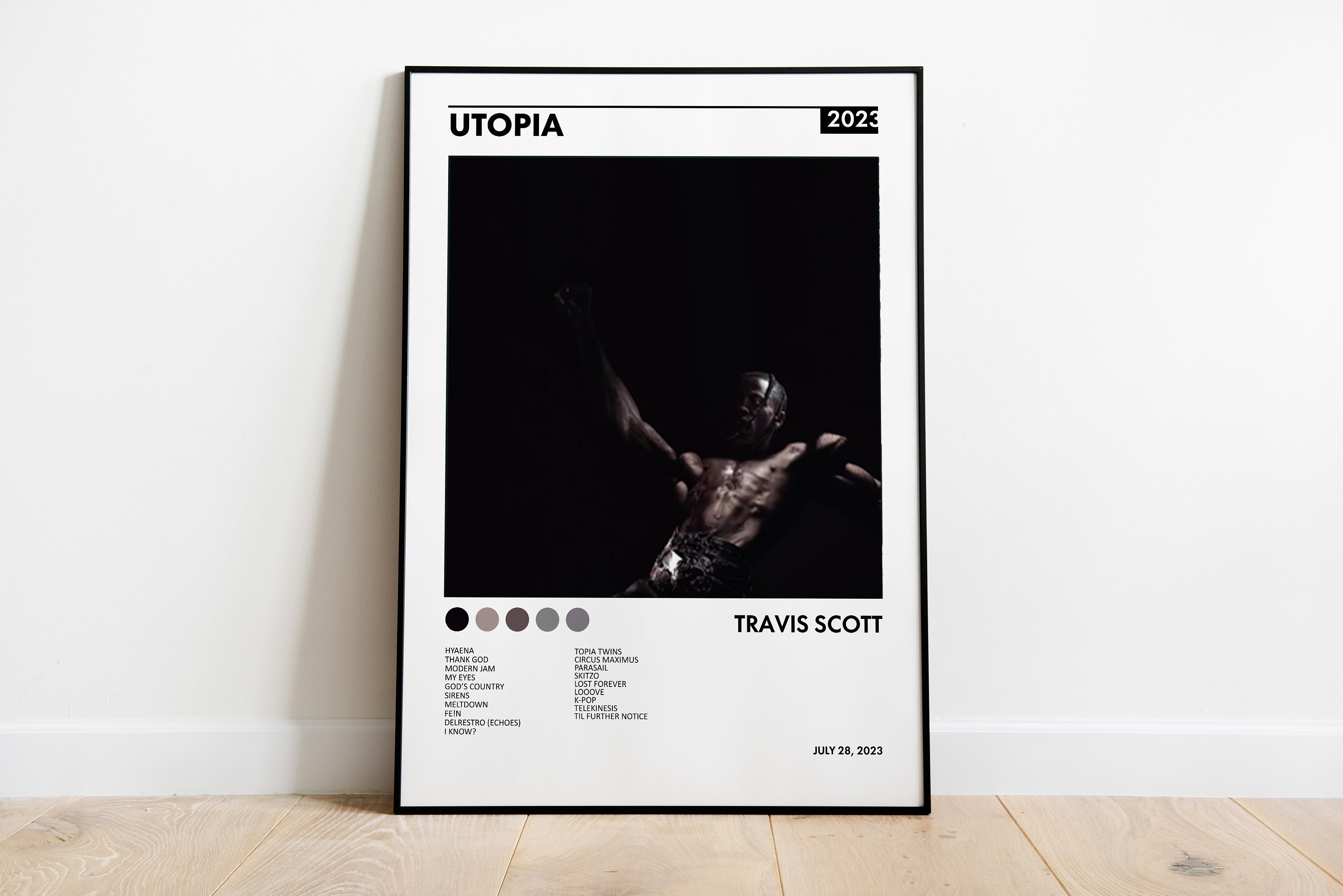 Travis Scott Poster Set of 3 Album Poster Astroworld UTOPIA Rodeo ...