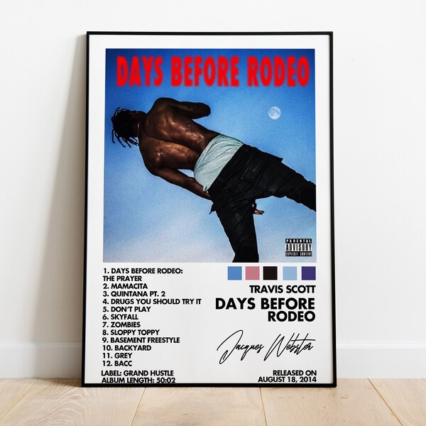 Days Before Rodeo Album Poster - Etsy