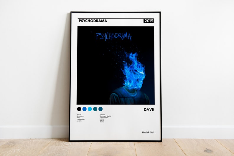 Dave Album Poster Hypebeast Minimalist Album Poster instant Download ...