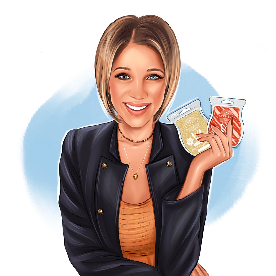 Custom Business Portrait Logo, Avatar, Nail and Hair Logo Art, Real ...