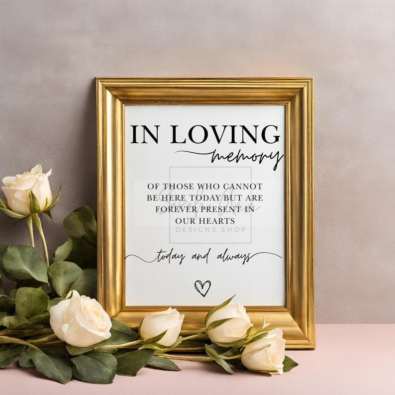 In Loving Memory-minimalist - Etsy