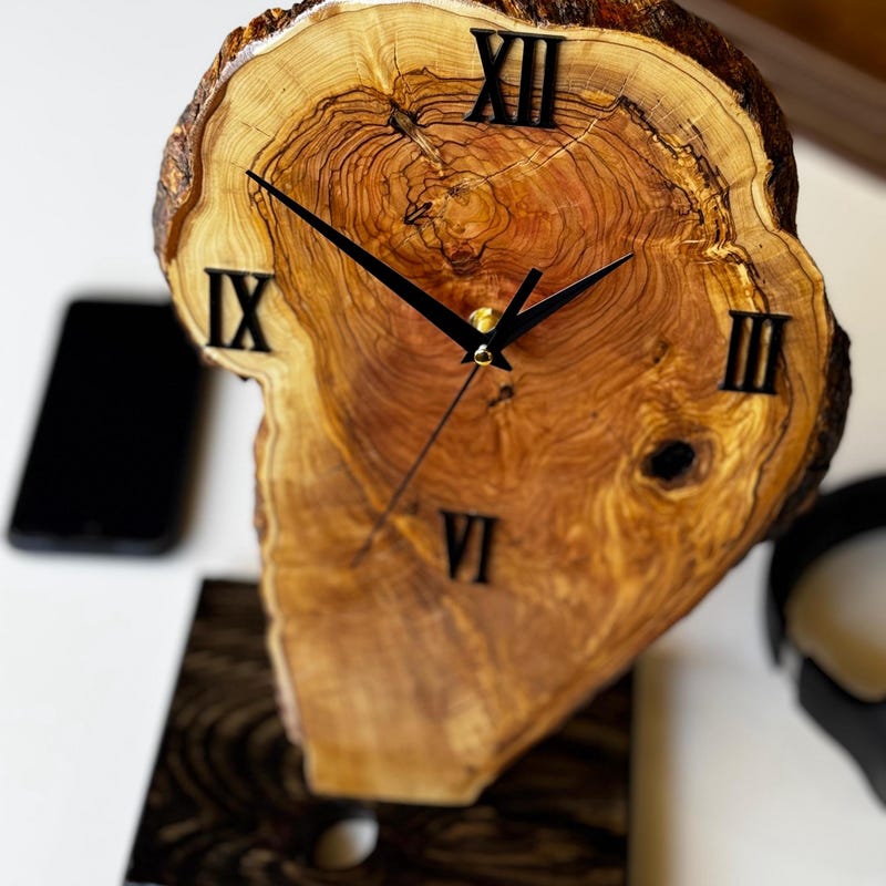 Rustic Desk Clock - Etsy