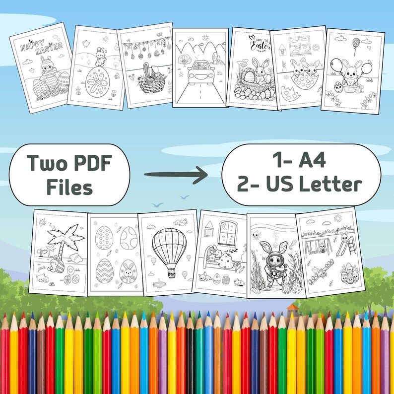 Easter Coloring Pages, Easter Coloring Printable, Easter Coloring Book ...