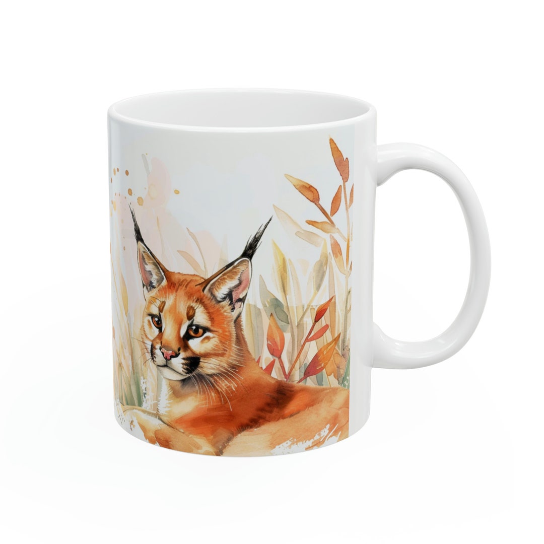 Caracal Cute Animal Coffee Mug Tea Mugs Gift Unique Large Cup Amazing ...