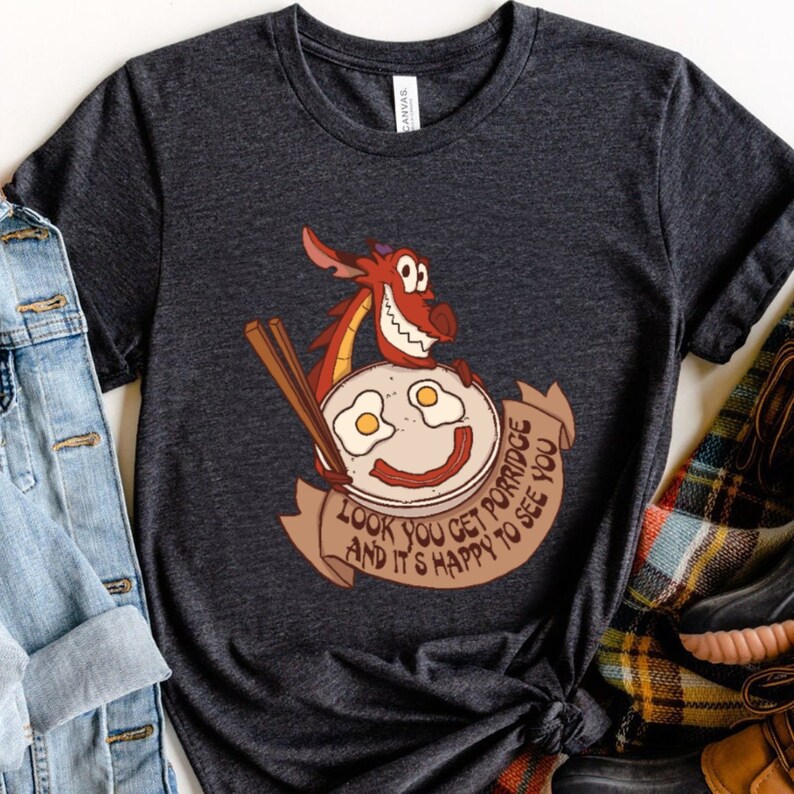 Mulan Mushu Dragon Cook Breakfast Shirt, Mulan Shirt, Family Matching ...
