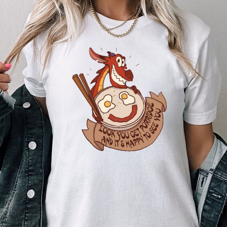 Mulan Mushu Dragon Cook Breakfast Shirt, Mulan Shirt, Family Matching ...