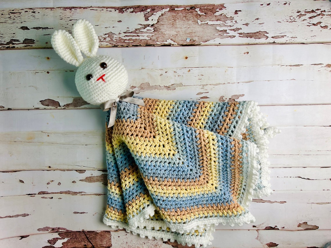 Bunny Security Blanket Crochet Pattern - Etsy