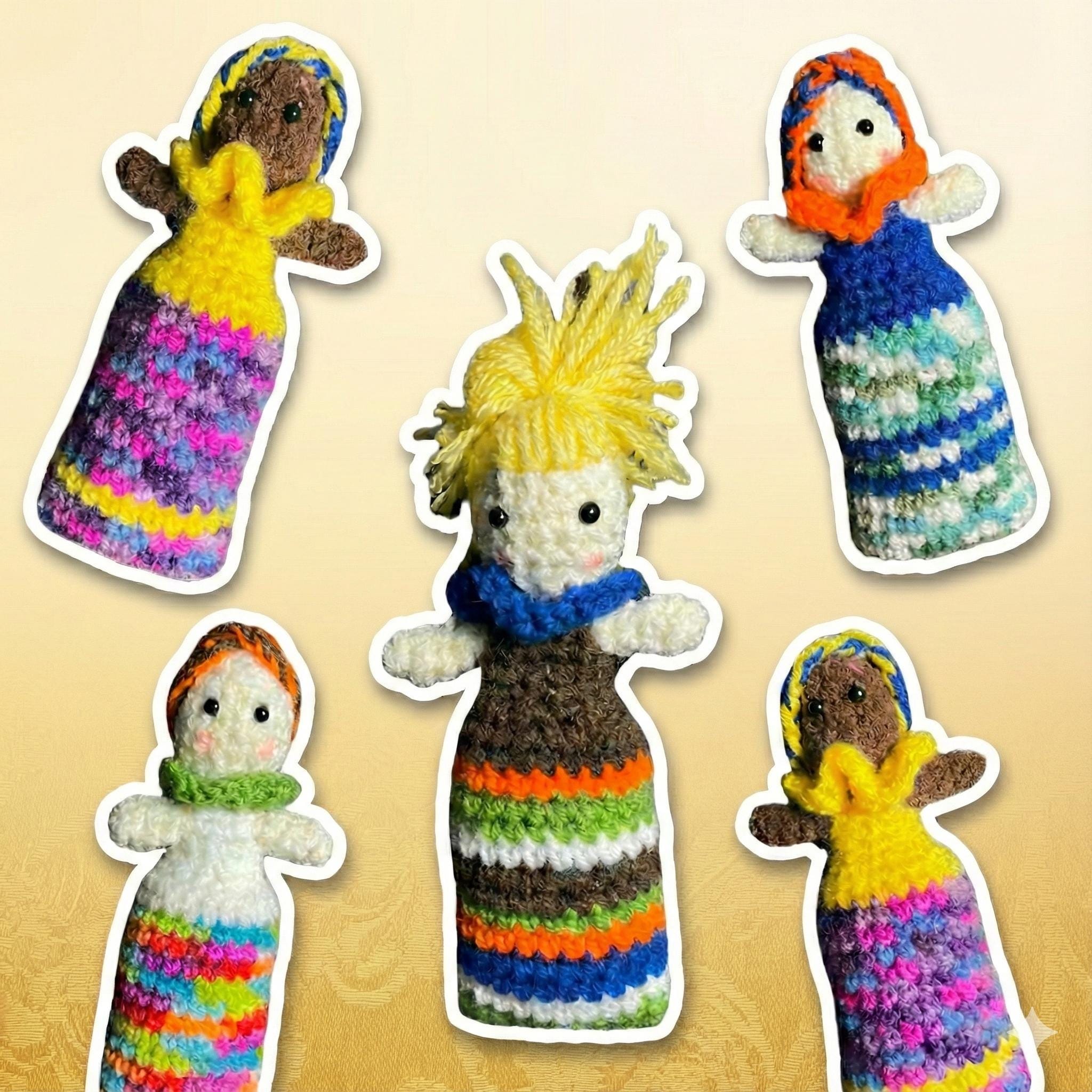Worry Doll Crochet Pattern | Easy Amigurumi Tutorial, 2 Hair Styles ...