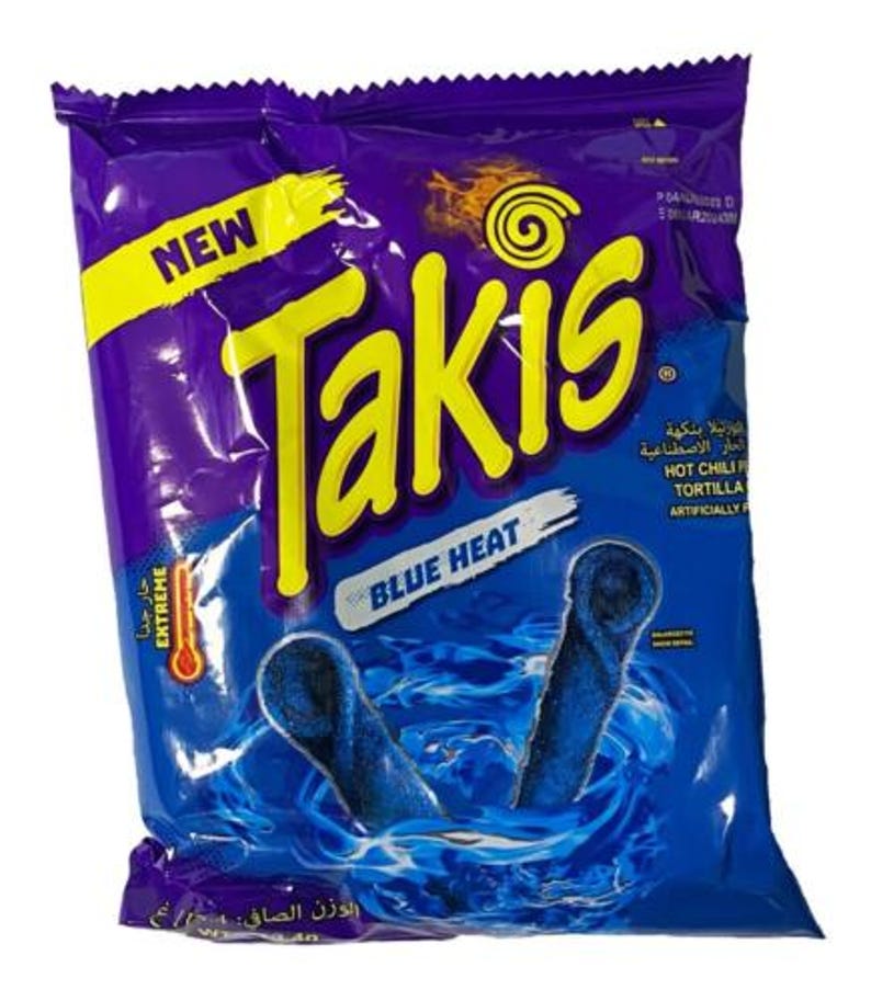 Takis Blue Heat 92.3g - Etsy
