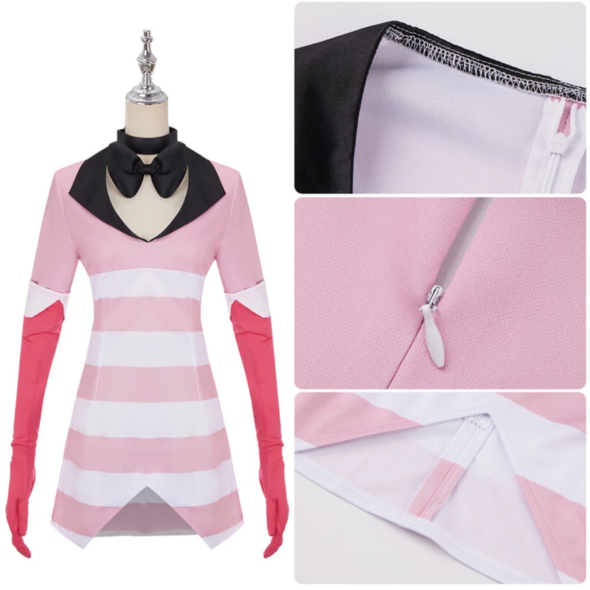 Hazbin Hotel Angel Dust Cosplay Costume, Anime Hazbin Hotel Angel Dust ...