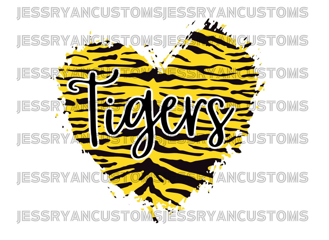 MIZZOU, Tigers Heart Png - Etsy