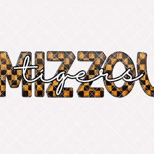 MIZZOU Checkered, Tigers Png - Etsy