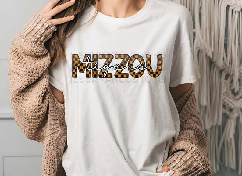 MIZZOU Checkered, Tigers Png - Etsy