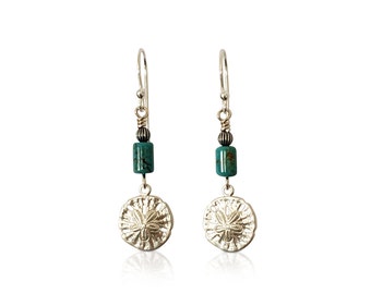 Dainty Blue Drop Earrings Boho Silver Jewelry Gift for Her - Etsy