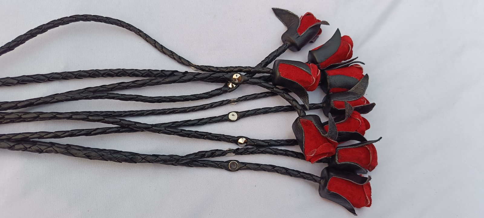 Handmade Leather Flogger Heavy Duty and Thuddy Whip With Soft Flowers ...
