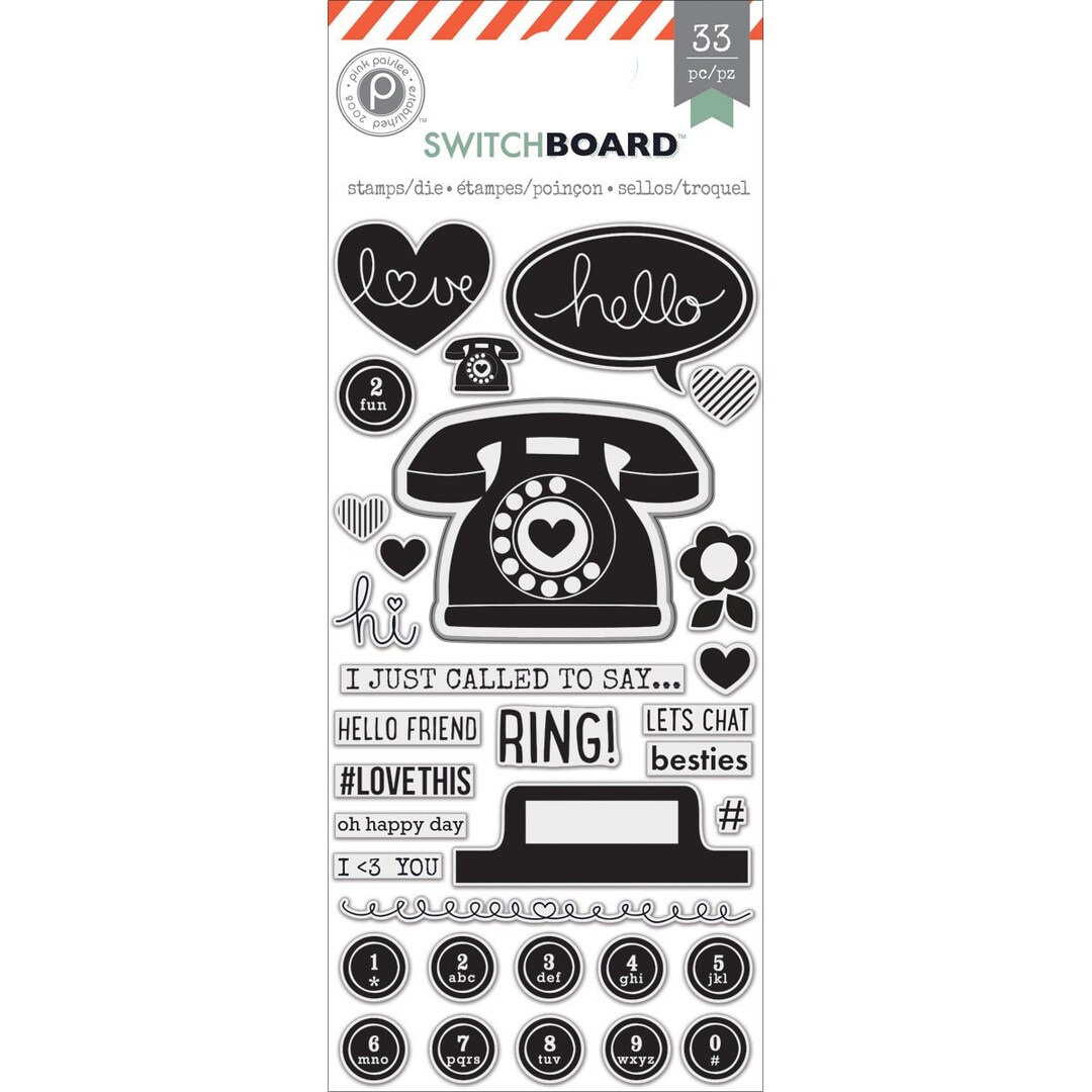 Pink Paislee Switchboard Stamps/dies Set 33 Pcs - Etsy