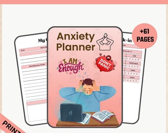 Anxiety Relief Journal 100 Prompts Printable Anxiety Journal Digital ...