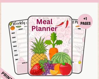 Weekly Meal Planner / Grocery List / Digital Meal Planner / Automated ...