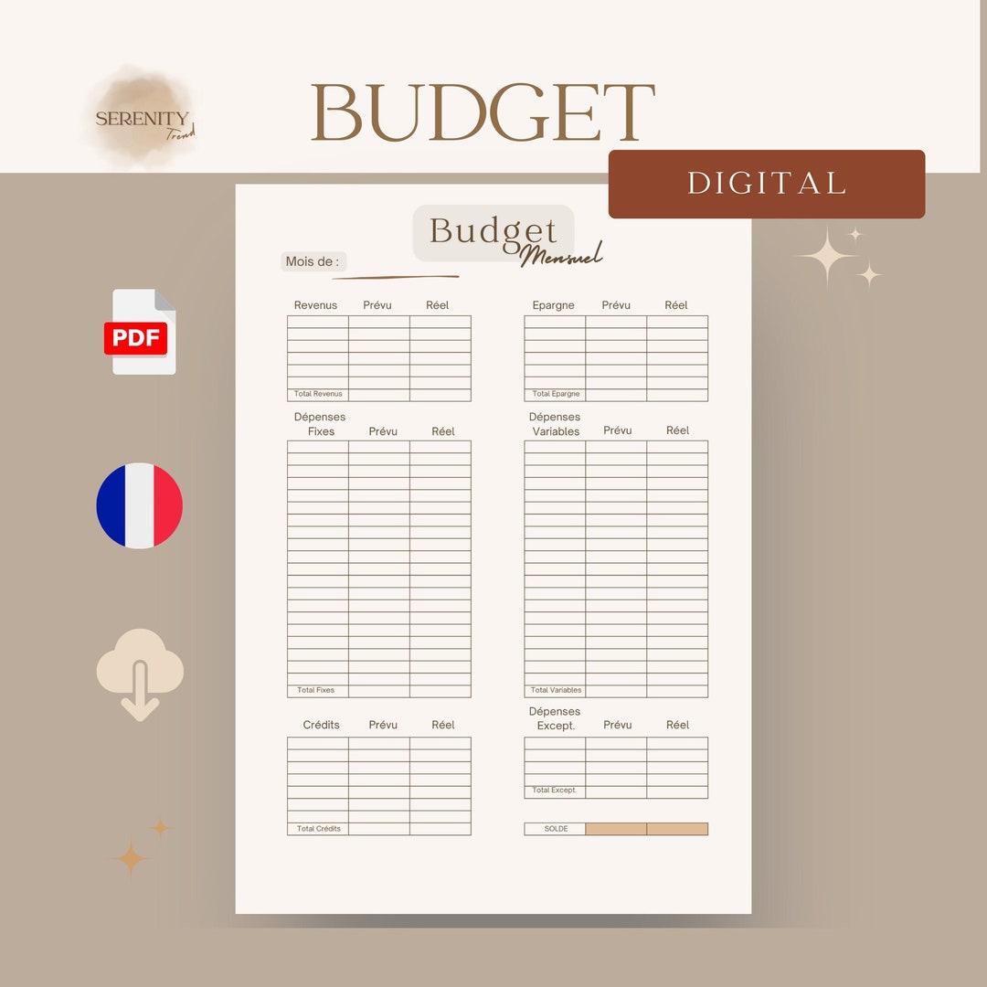 DIGITAL BUDGET PACK - PDF - Printable - Notability or Goodnotes - Etsy