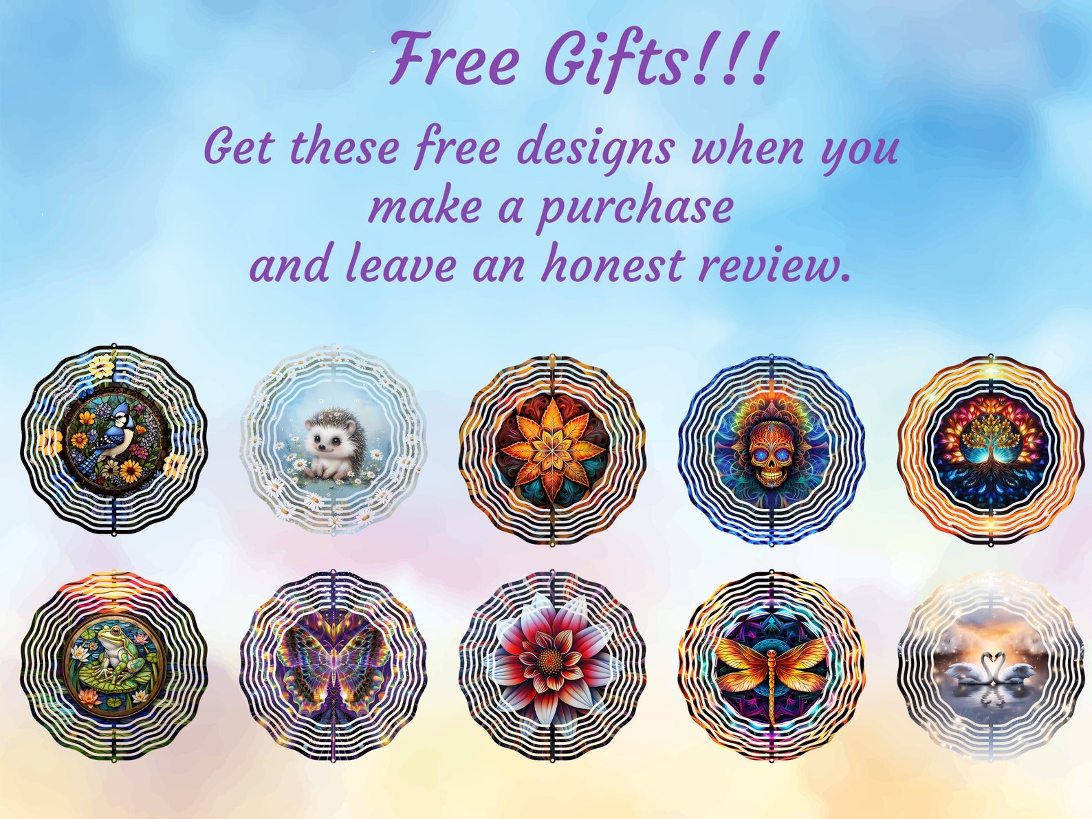 Round 3D Cute Fox Wind Spinner PNG, Floral Sublimation Design ...