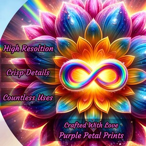 Rainbow Infinity Symbol Wind Spinner Sublimation Design, Colorful ...