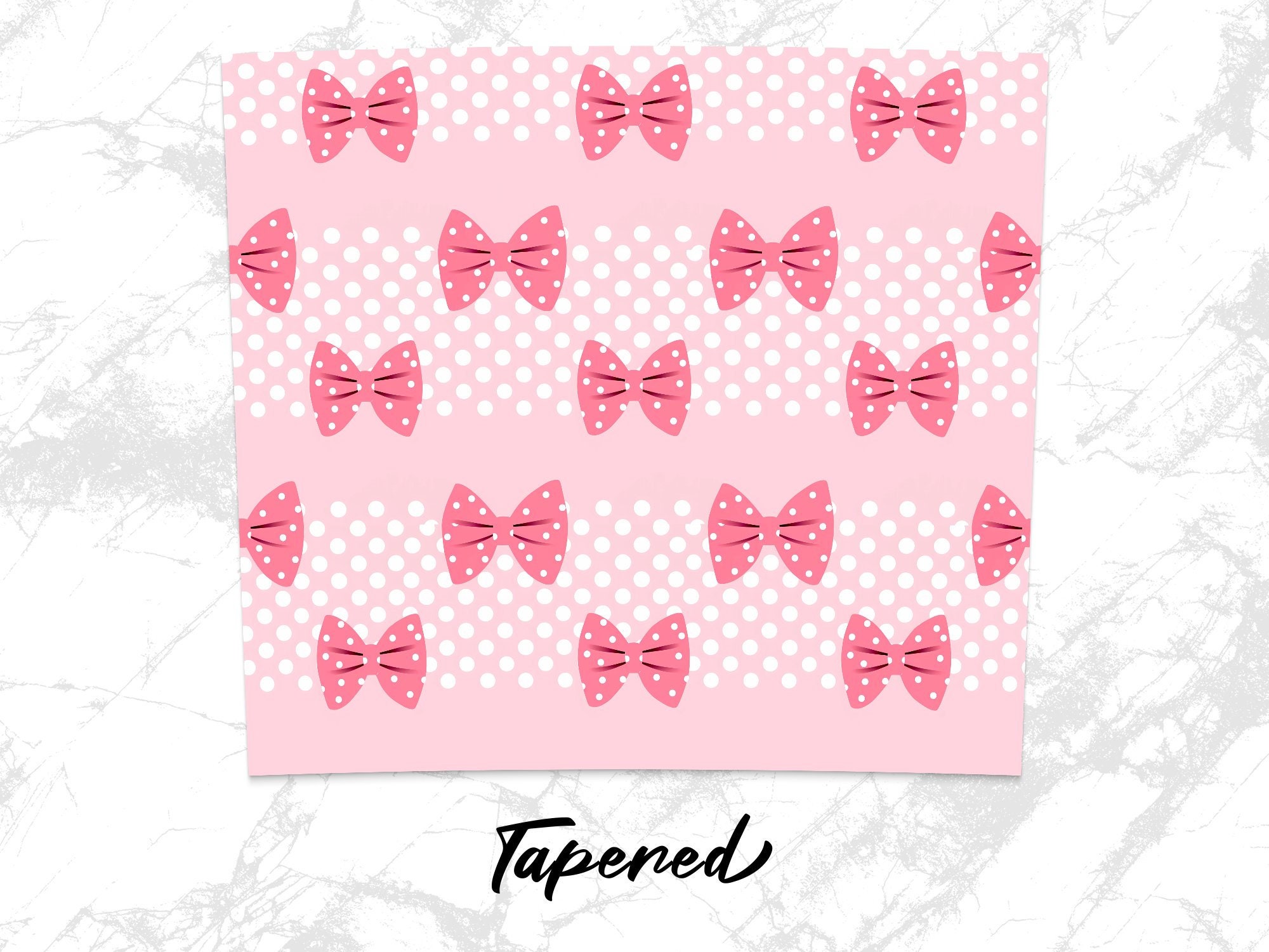 Pink Bow Polka Dot Pattern 20oz Tumbler Sublimation Design, Seamless ...