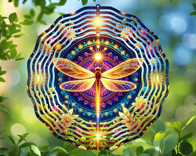 Wind Spinner Sublimation Design, Round PNG Digital Download, Mystical ...