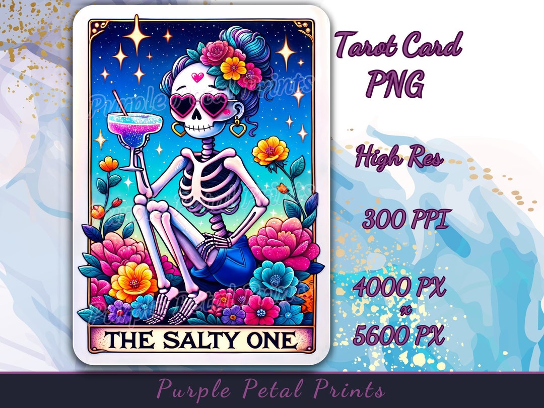 Tarot Card PNG, the Salty One Digital Download Sublimation Design ...