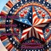 Patriotic Wind Spinner Sublimation Design, Round PNG for DIY 4th of ...