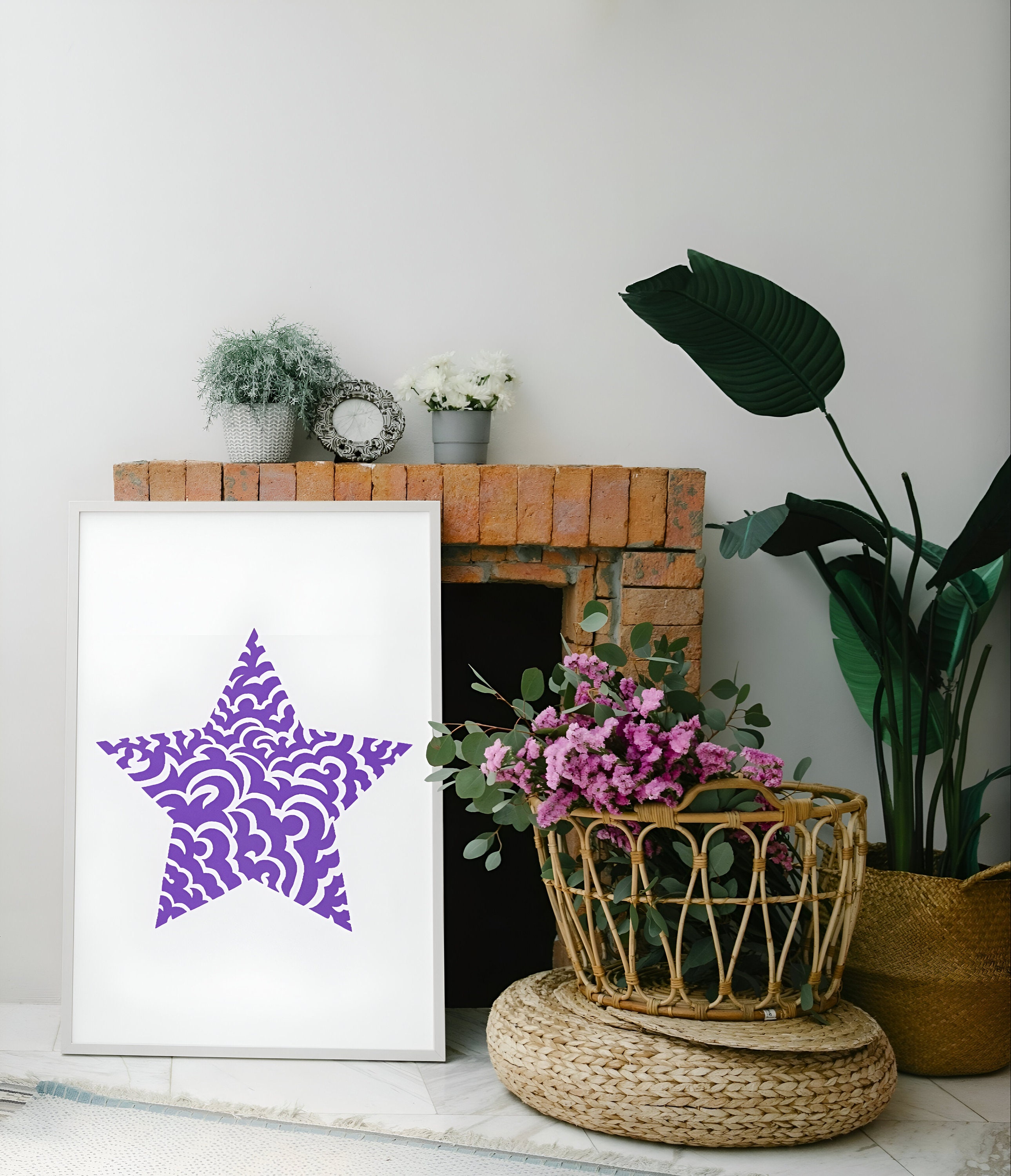 Purple Star Png, Digital Purple Star, Purple Star Download, Purple Star ...