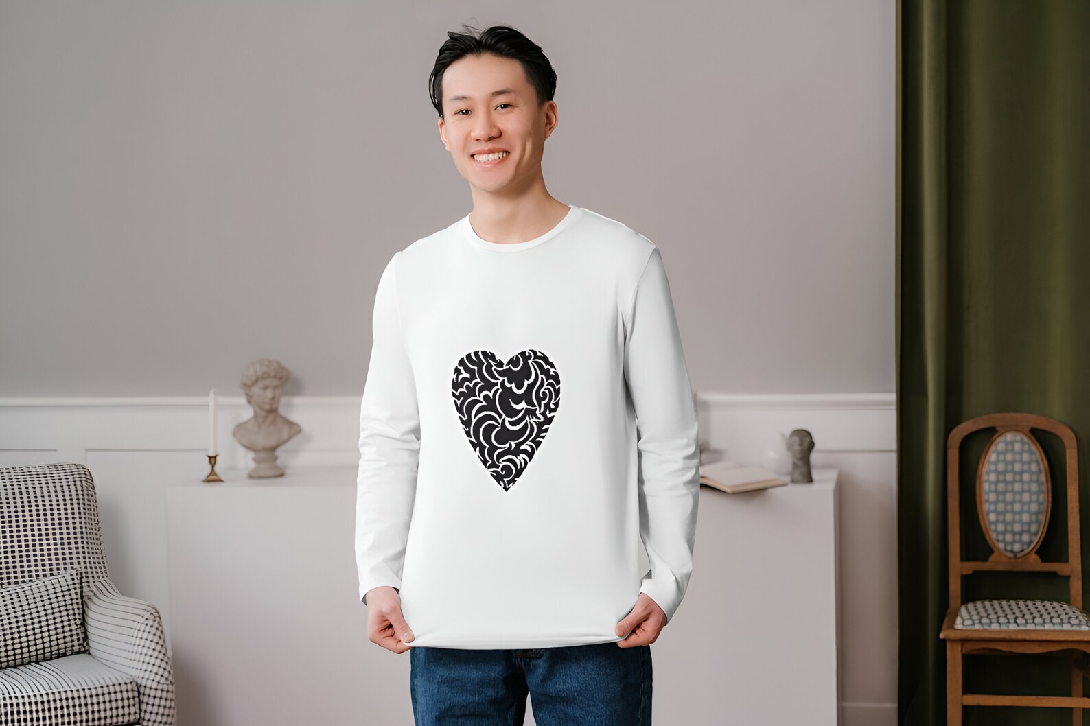 Black Heart Design,digital Black Heart,black Heart Clipart,black Heart ...