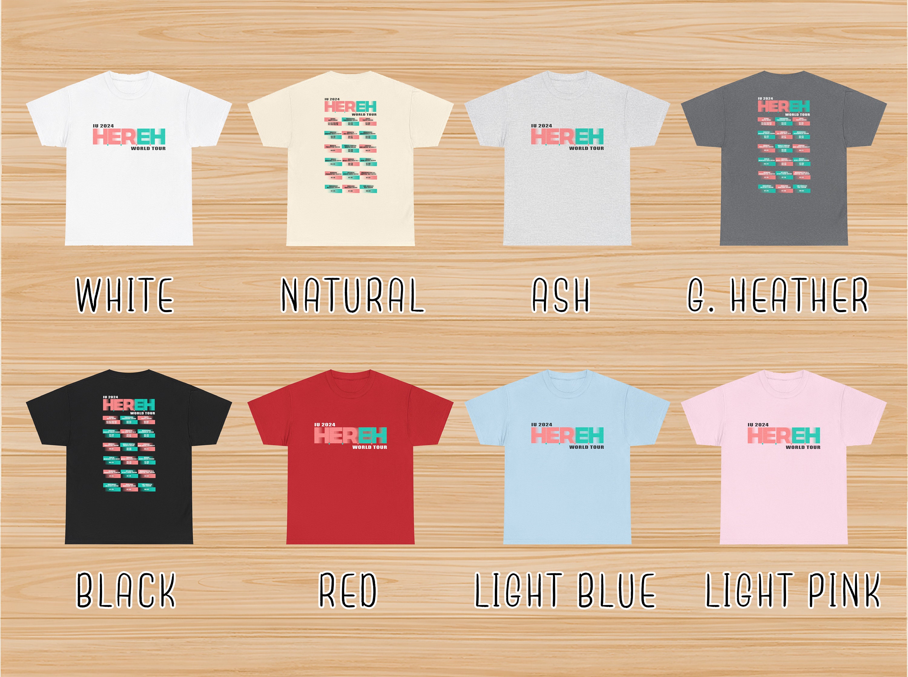 IU H.E.R. World Tour Concert T-shirt, IU 2024 World Tour Concert Tee ...