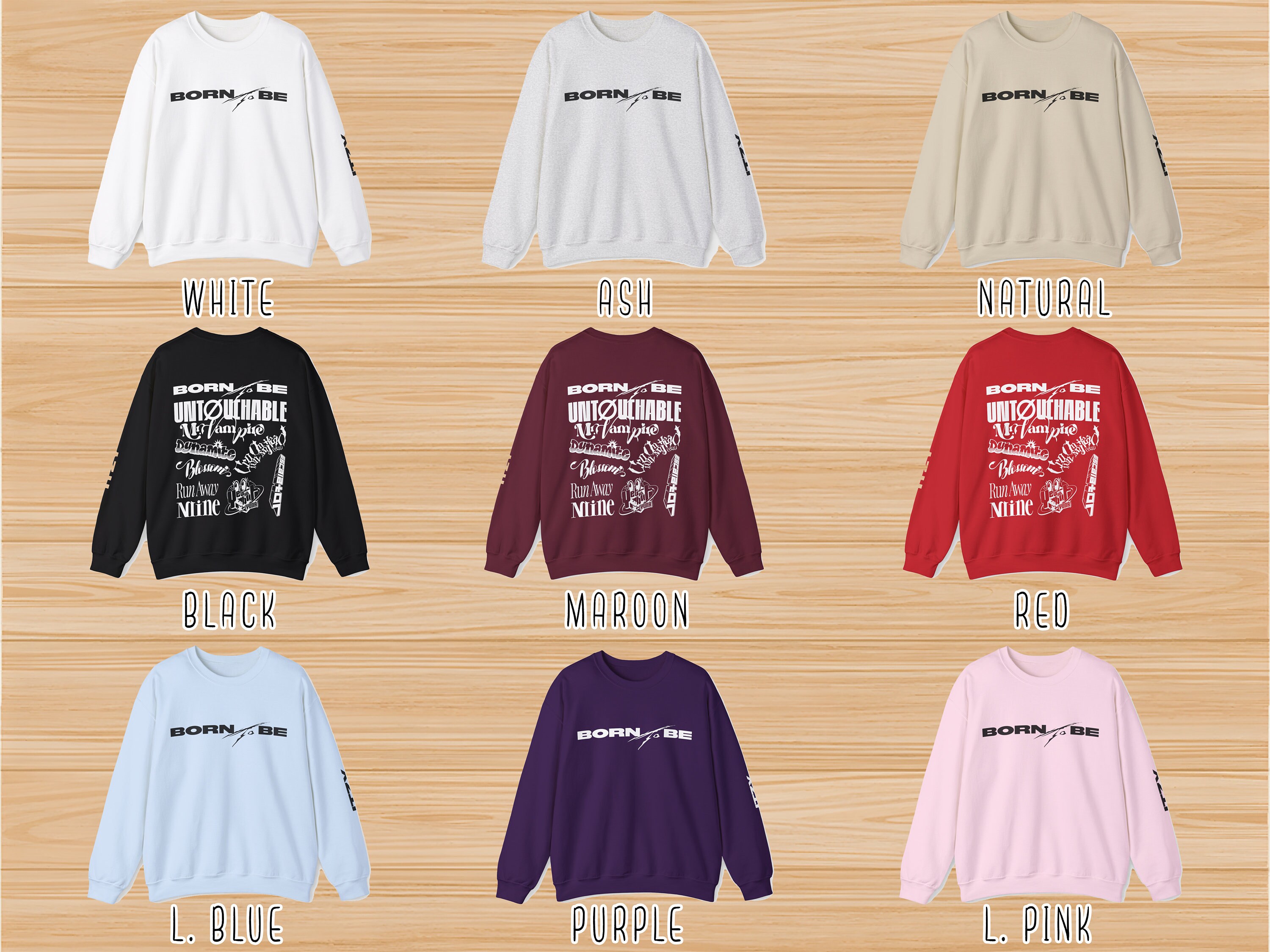 ITZY Born to Be 2nd World Tour Sweatshirt, ITZY Concert Merch, Itzy ...